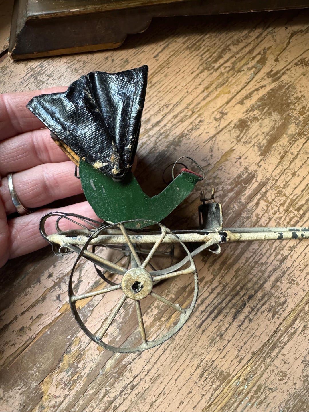 Holy Cow It’s Adorable Antique Miniature Rickshaw Horse Doll Buggy - Etsy