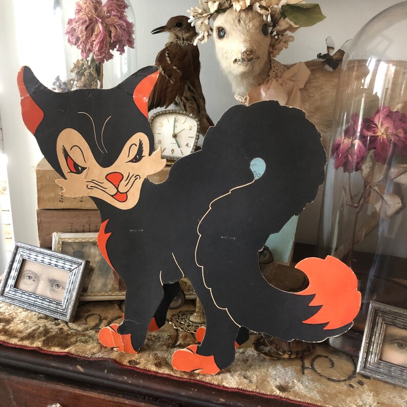 He Looks A Little Ratty Tat Vintage Halloween Black Cat - Etsy