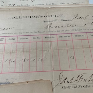 Collecting Your Bloody Money Antique Victorian Tax Receipts From the ...