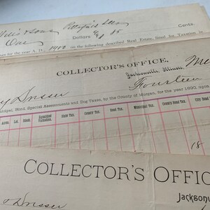 Collecting Your Bloody Money Antique Victorian Tax Receipts From the ...