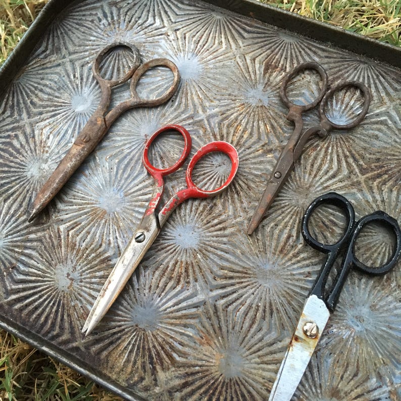 4 Inches of Wow the Evolution of Antique & Vintage Scissors | Etsy