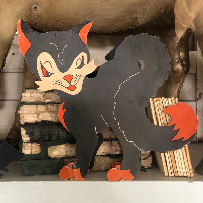 He Looks A Little Ratty Tat Vintage Halloween Black Cat - Etsy