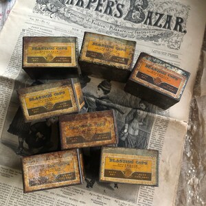 I’ll Send You One Antique EMPTY Atlas Blasting Caps Tin Rust and All - Etsy