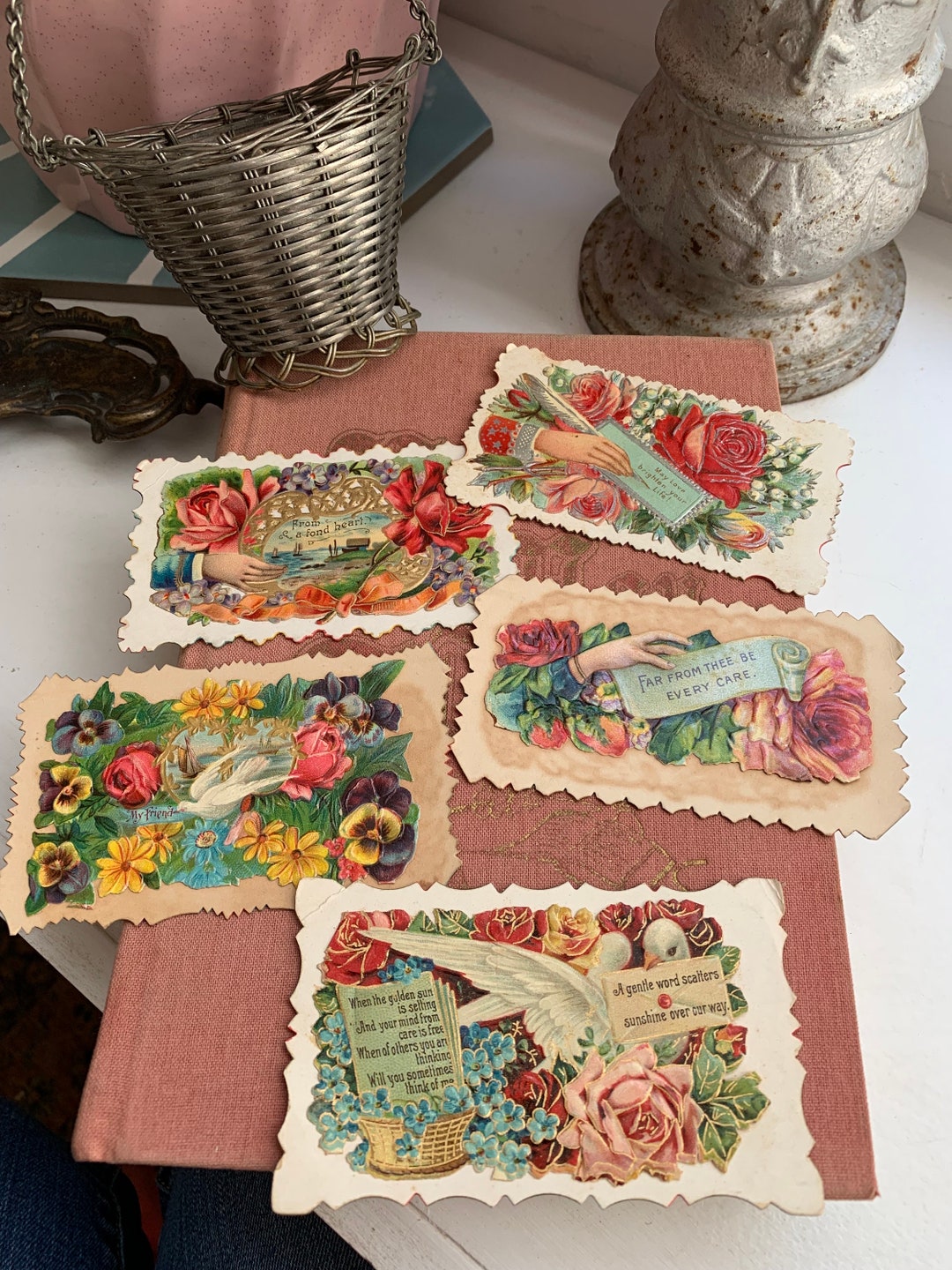 Pretties From the Past Antique Victorian Romantic Calling Cards - Etsy