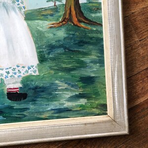 I Just Loved Her Ho Hum Look Vintage Folk Art Raggedy Ann Oil Painting ...