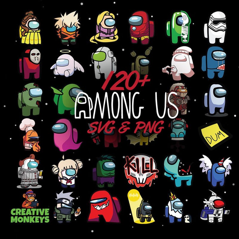 Among Us Svg - Etsy