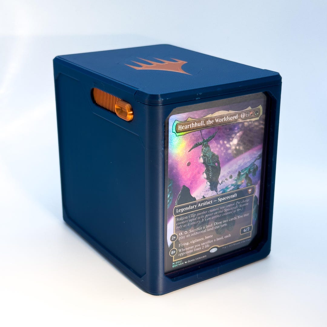MTG Commander Deck Box – Lockable With Top Loader Display - Etsy