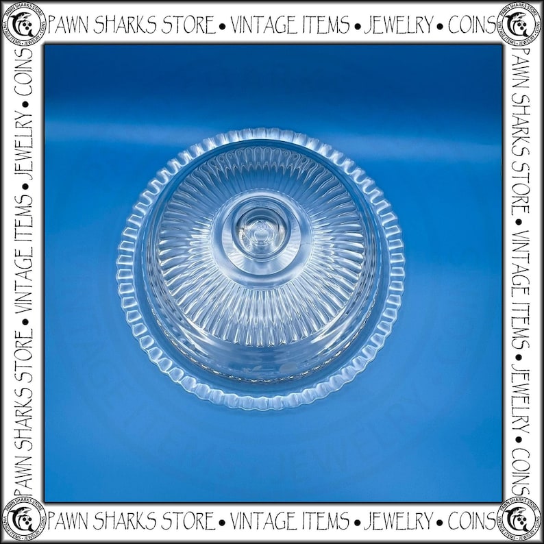 Princess House Heritage Pattern Crystal Cake or Pastry Plate With a ...