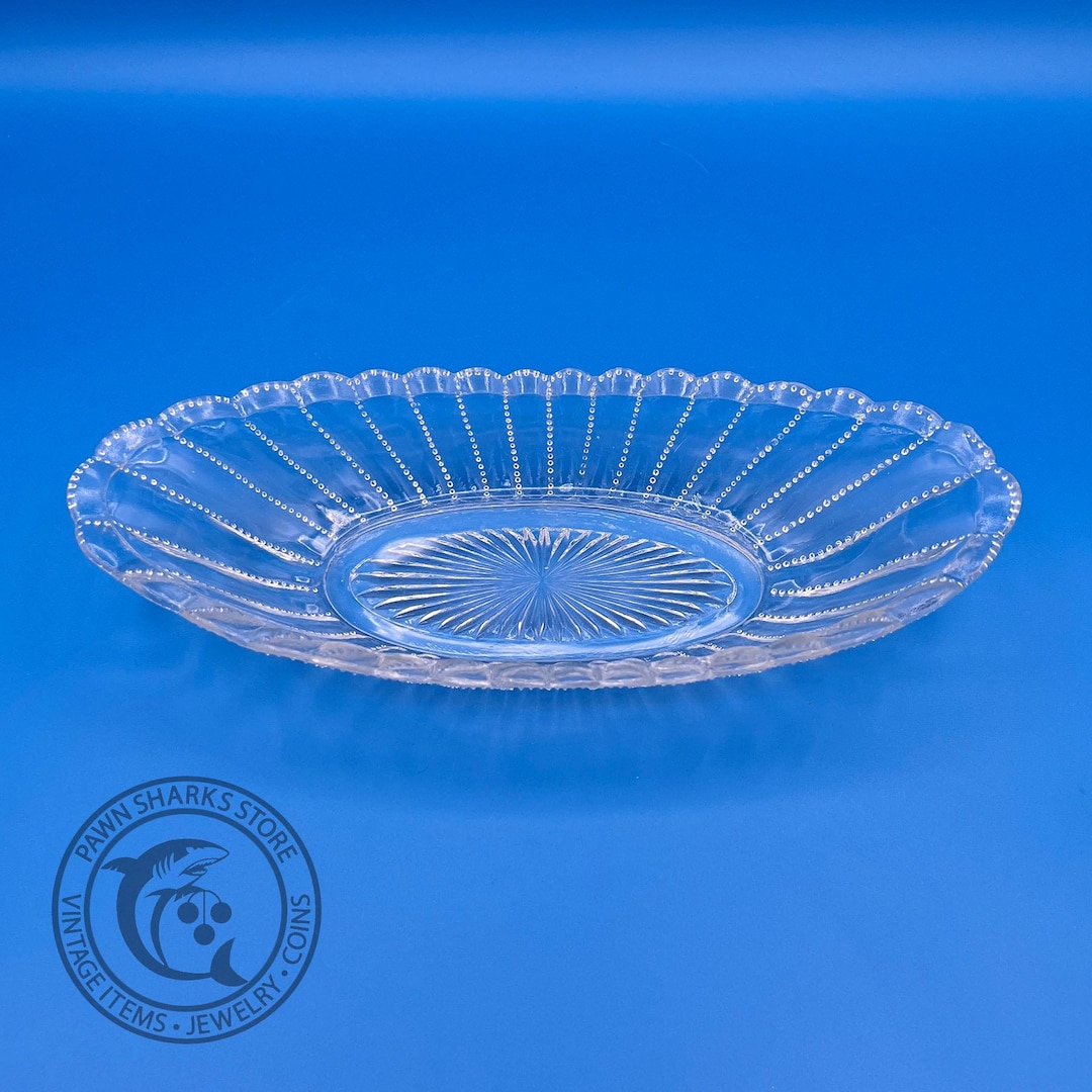 EAPG Imperial Glass No 86 Beaded Panels Oval Pickle Relish Tray RARE - Etsy
