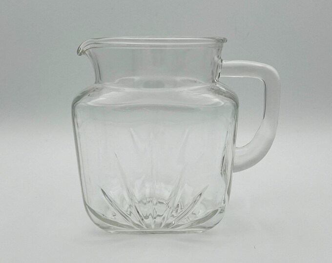 Vintage Federal Glass Pitcher "star Clear" or "star Pattern" - Etsy