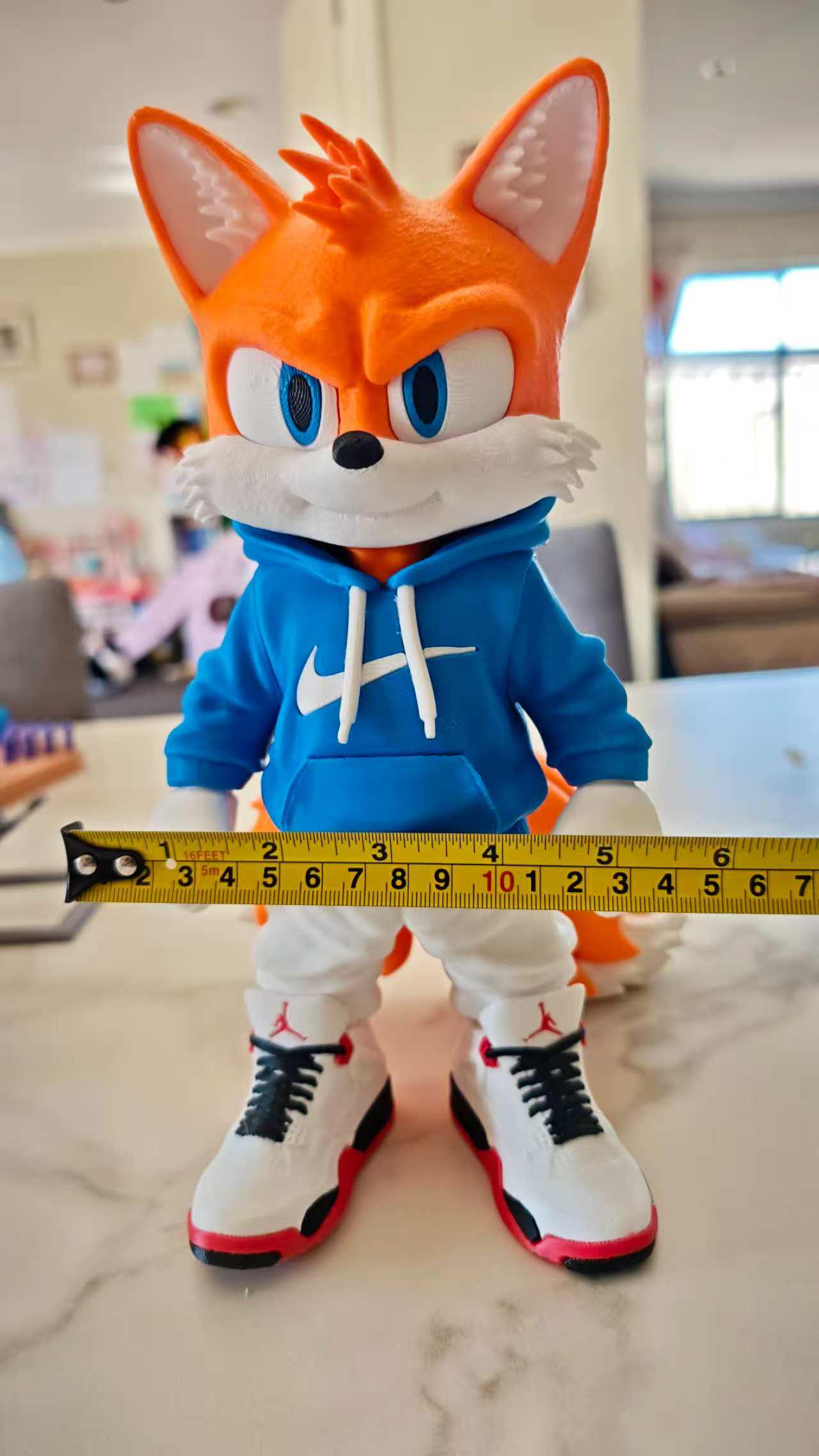 3D Printed Orange Fox Figurine: Urban Style Geek Decor - Etsy