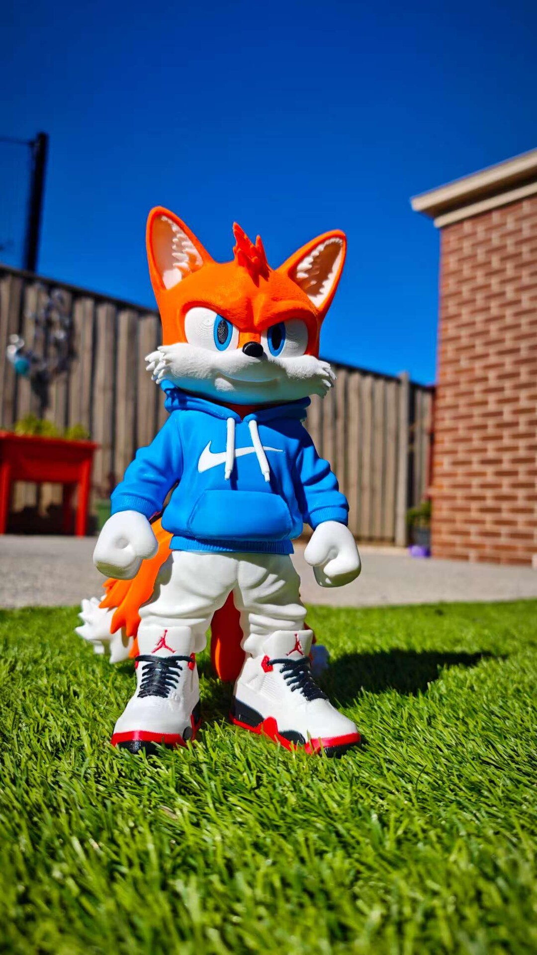 3D Printed Orange Fox Figurine: Urban Style Geek Decor - Etsy