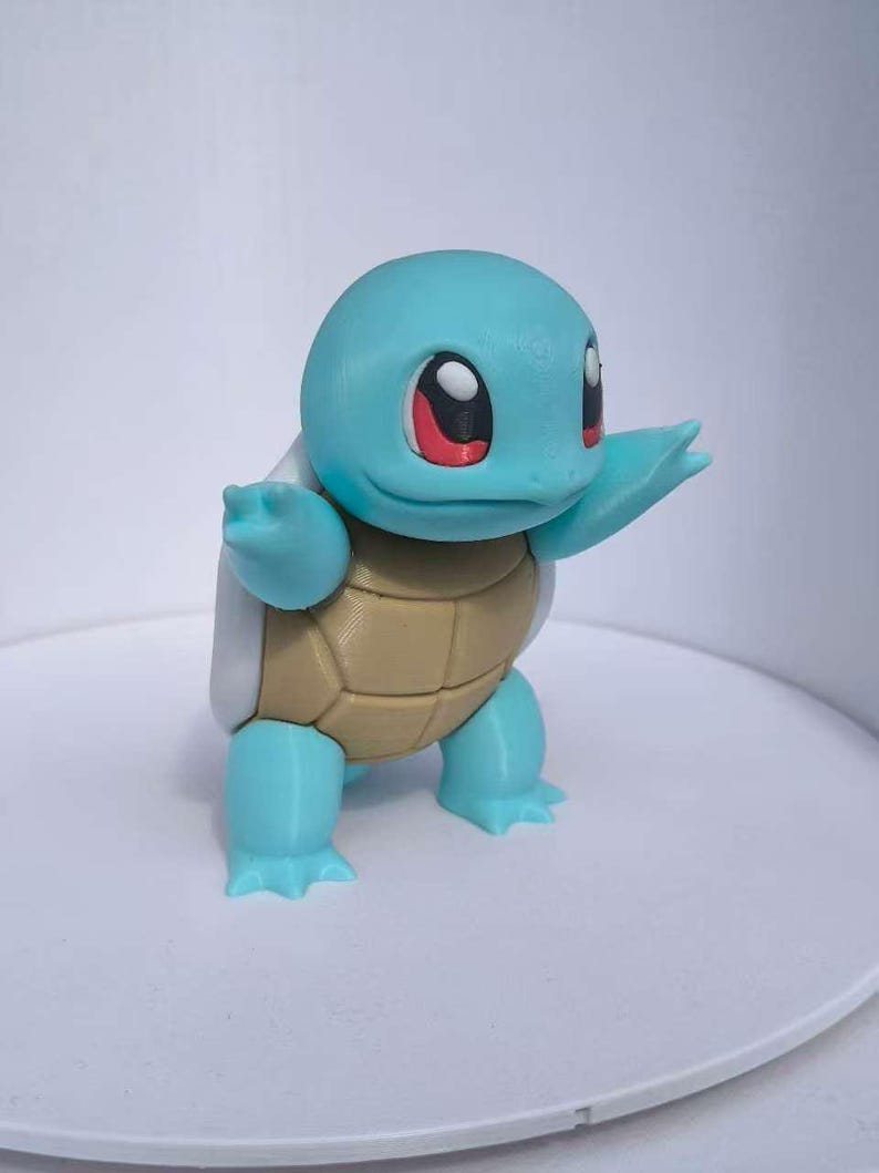 Pokémon Squirtle Inspired Figurine | Handmade Water Monster | 3D ...