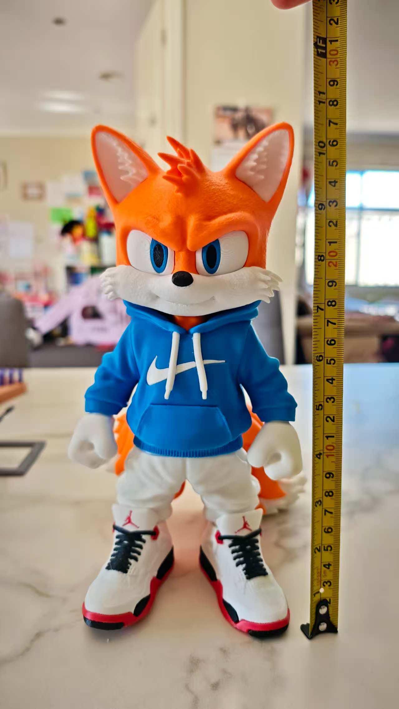 3D Printed Orange Fox Figurine: Urban Style Geek Decor - Etsy