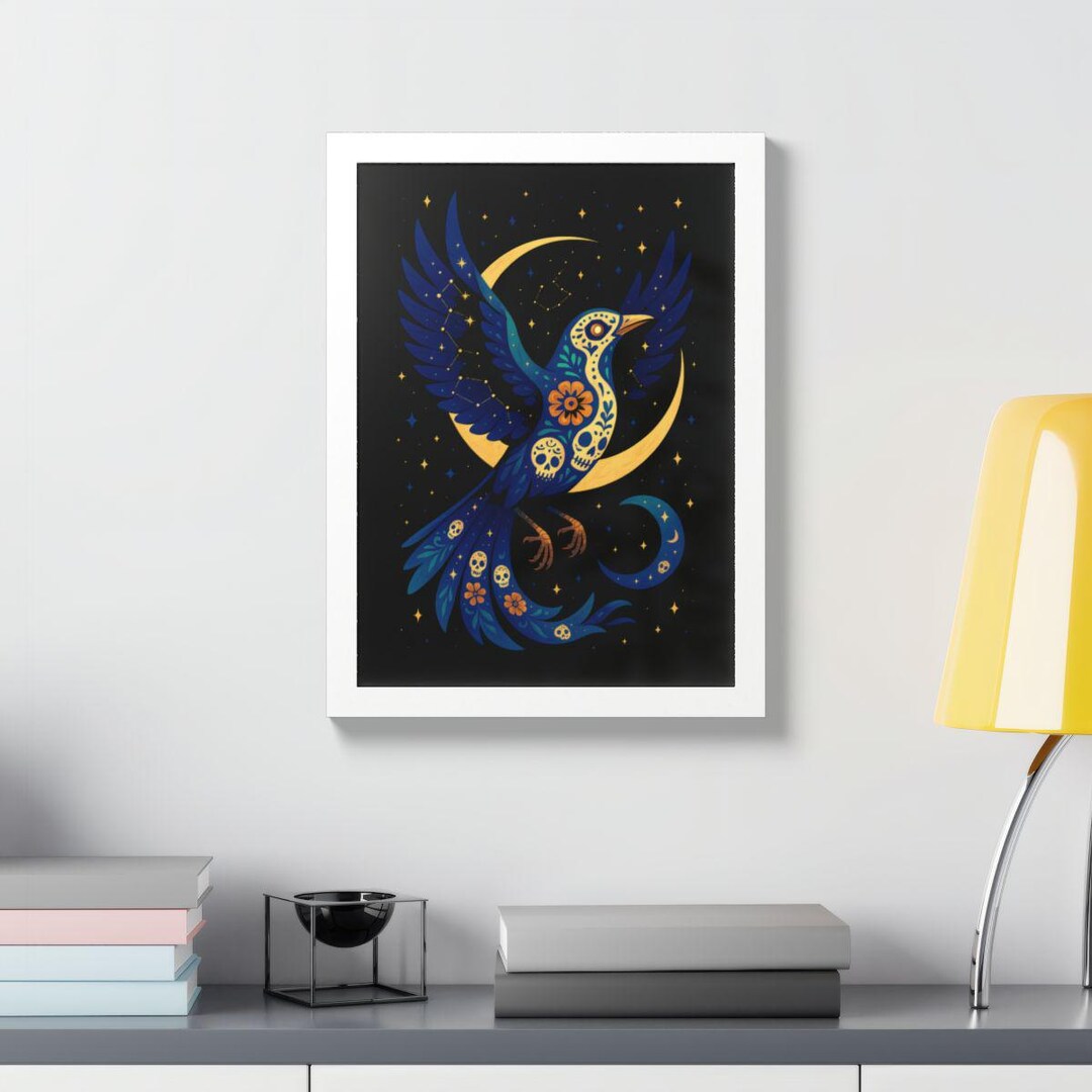 Calavera Mockingbird Constellation Alebrije Art Print Florida Coastal ...