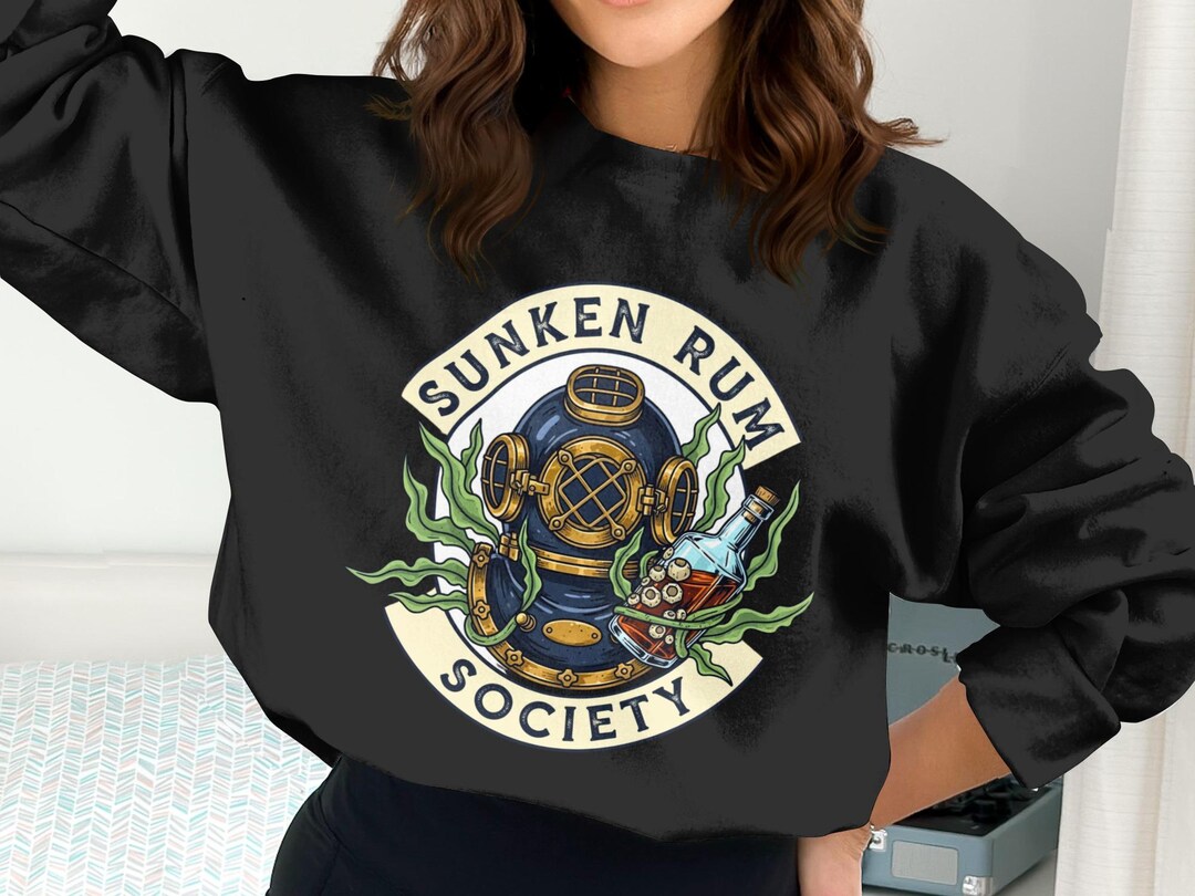 Sunken Rum Society Key West Diver Helmet Tee Vintage Nautical Rum Shirt ...