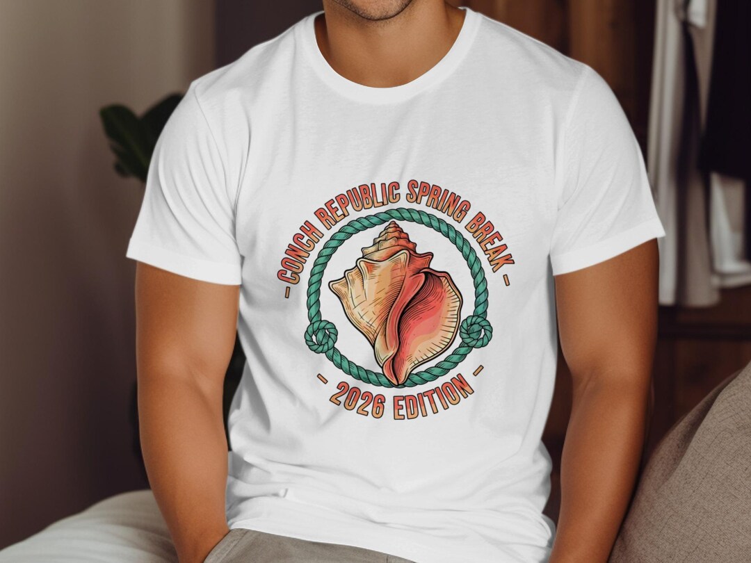Conch Republic Spring Break Shirt: 2026 Key West Florida Retro Conch ...