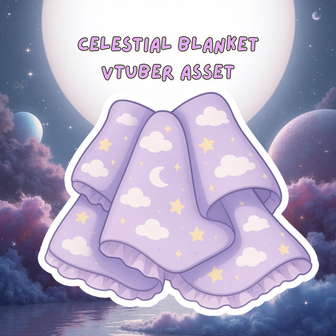Dreamcore Blanket Vtuber Asset: Pastel Celestial Prop (PNG) - Etsy