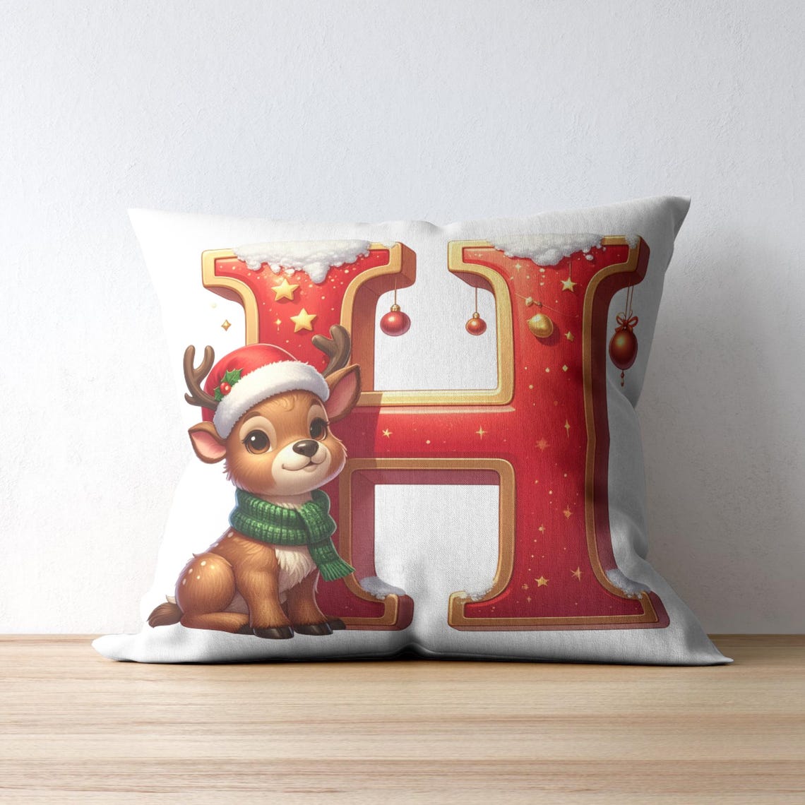 Christmas Reindeer Alphabet Letters, Holiday PNG Clipart (digital ...