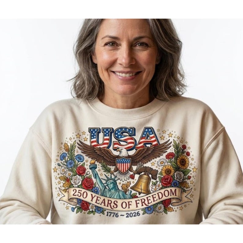 USA 250th Anniversary PNG Bundle, Patriotic Eagle Clipart (instant ...