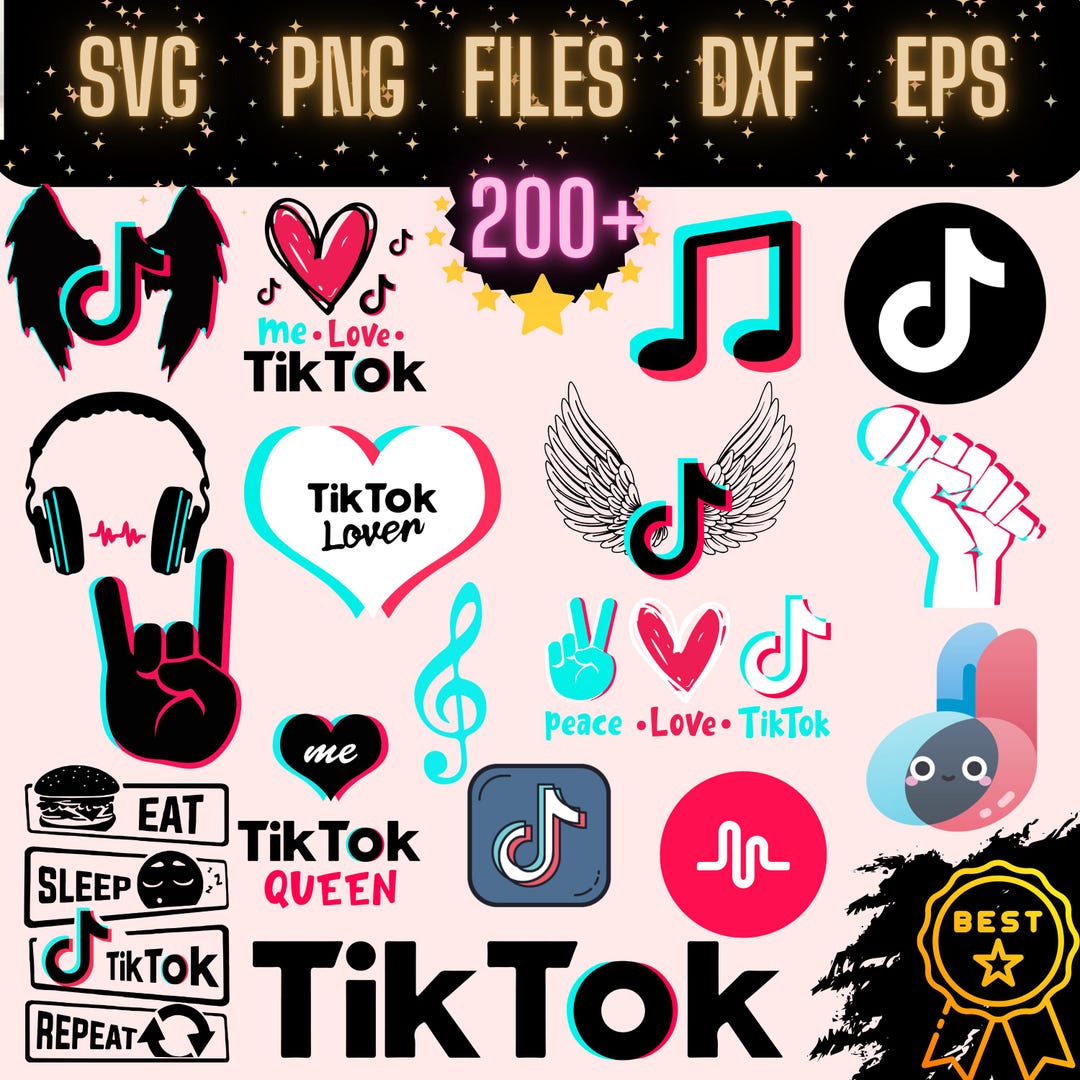 Tiktok SVG Bundle, 200+ Designs (digital Download) - Etsy