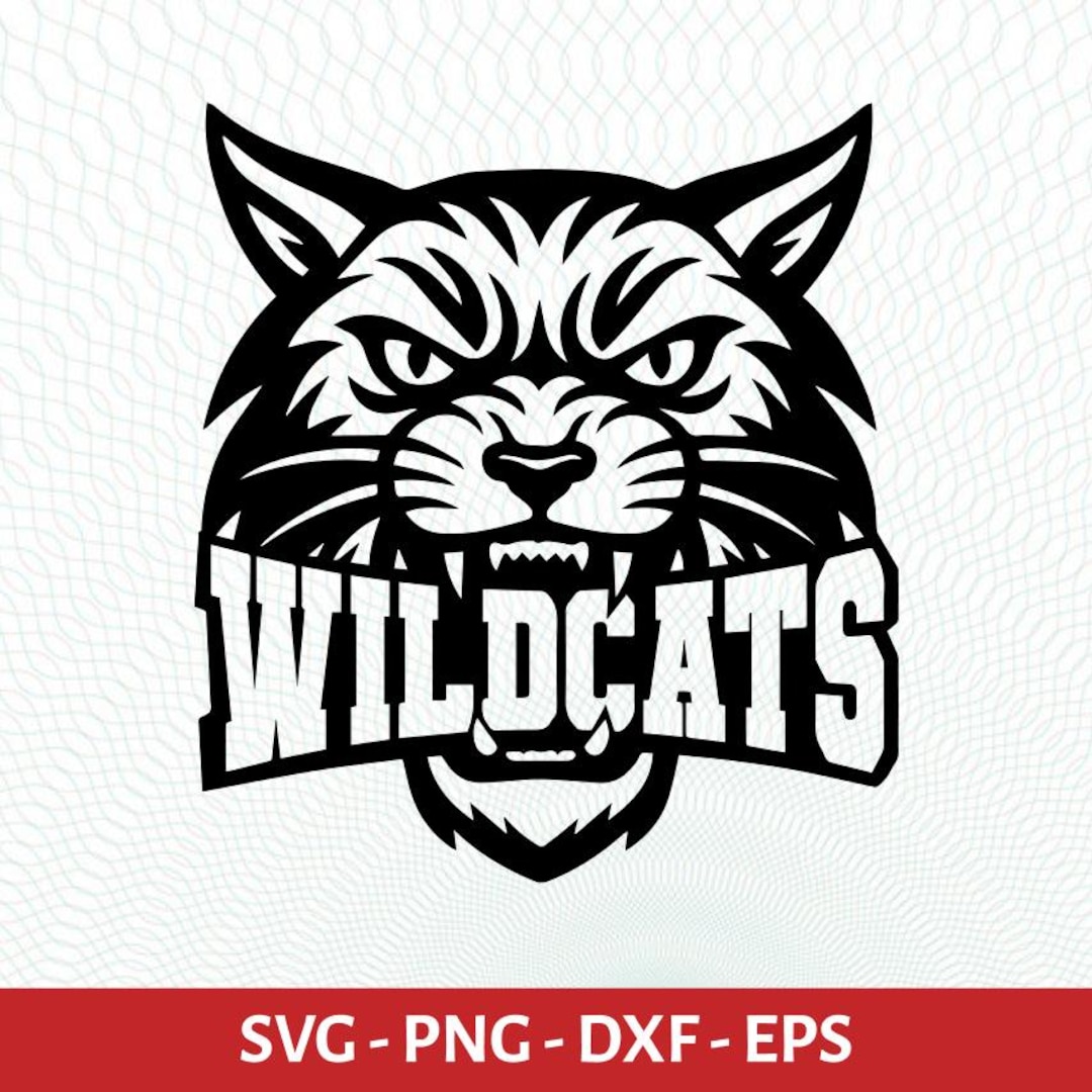 Wildcats Svg Sports Team Logo SVG, PNG, Dxf, Falcons Baseball ...