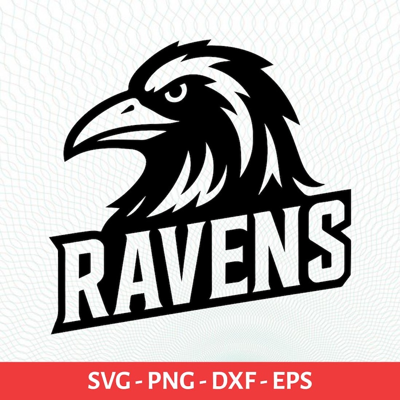 Ravens Logo Silhouette - Etsy