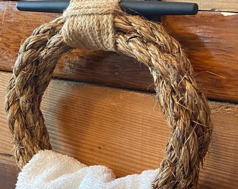 Rope Towel Ring | Etsy