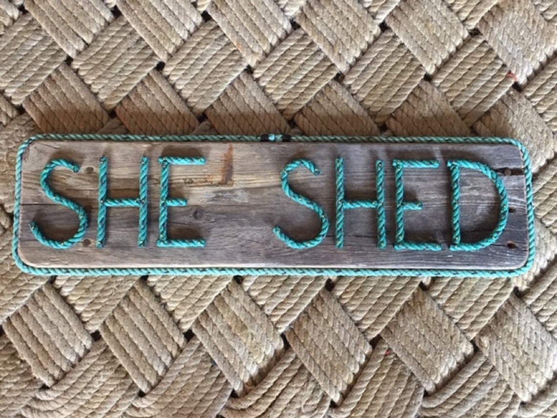 SHE SHED Sign Reclaimed Wood Eco-friendly Fun Signs for Mom - Etsy