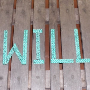 6 Rope Letters Personalize for New Baby Wedding Alphabet - Etsy