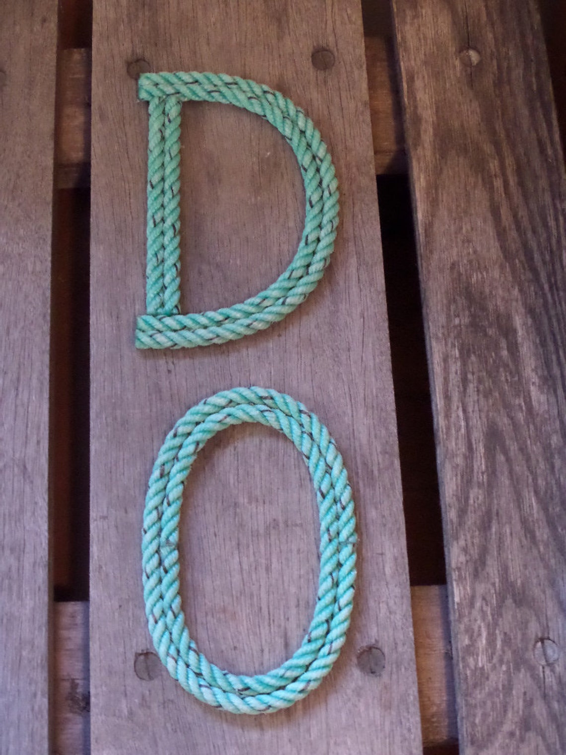 8 INCH Rope Letters Custom Upcycled Rope Nautical Decor Great - Etsy