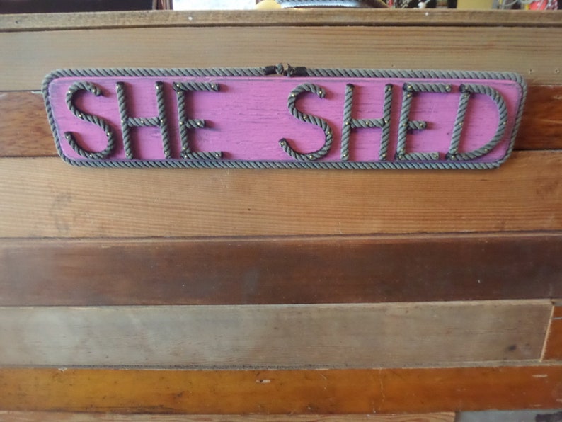 SHE SHED Sign Reclaimed Wood Eco-friendly Fun Signs for Mom - Etsy