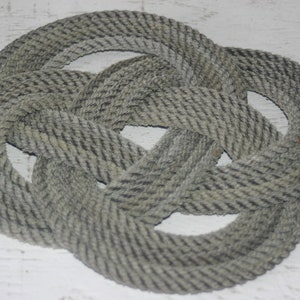 Beach Decorrope Trivet 9 knotted Woven Nautical Green - Etsy