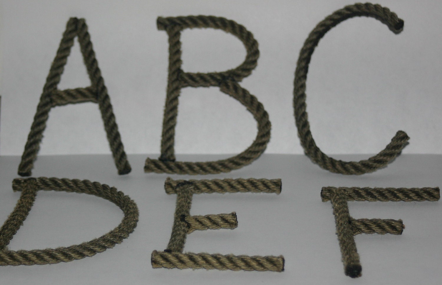 5 alphabet Letters Rope Letters MADE TO ORDER Nautical - Etsy