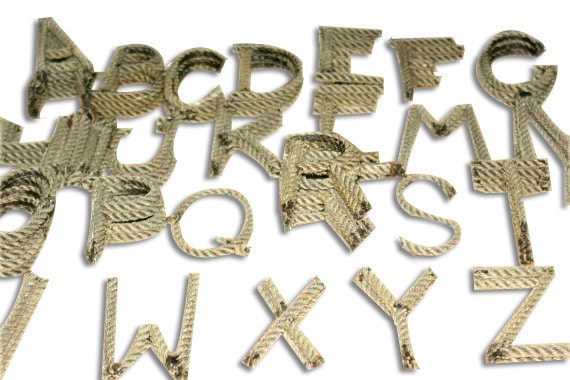 6 Rope Letters Personalize for Nautical Nursery Wedding | Etsy Canada