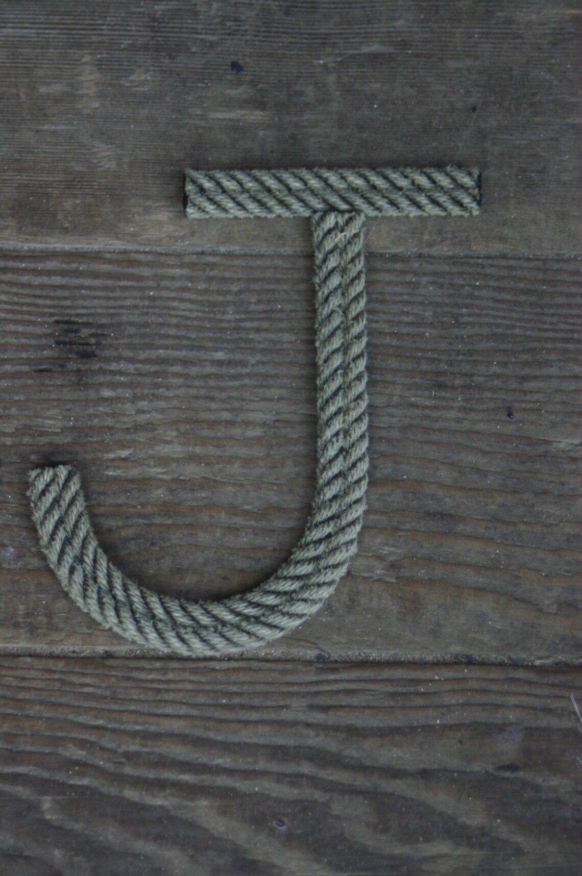 8 INCH Rope Letters Custom Recycled Rope Nautical Decor Great | Etsy