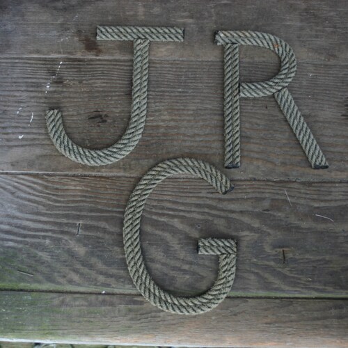 6 Rope Letters Personalize for Nautical Nursery Wedding - Etsy Canada