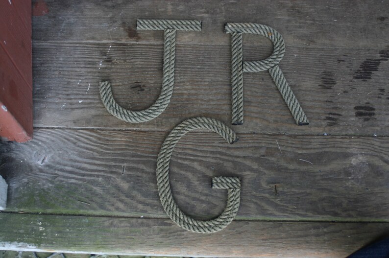 6 Rope Letters Personalize for Nautical Nursery Wedding - Etsy