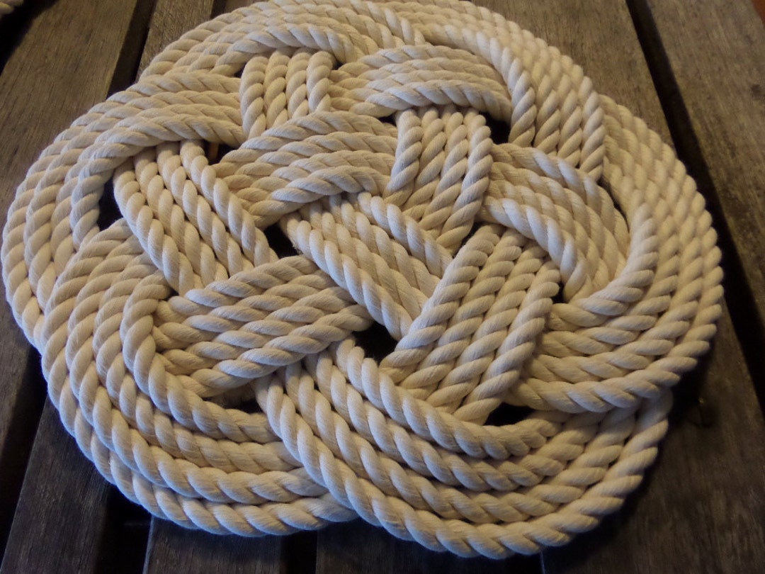 Sale Rope Table Placemat Centerpiece off White Cotton Knotted - Etsy