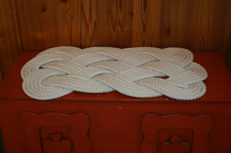 Soft Bath Mat Cotton Rope Rug off White Nautical Natural - Etsy