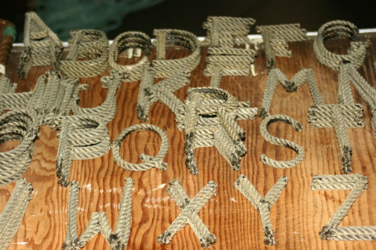 5 alphabet Letters Rope Letters MADE TO ORDER Nautical - Etsy