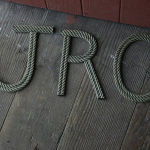 10 INCH Rope Letters or Rope Numbers PERSONALIZE Names for - Etsy