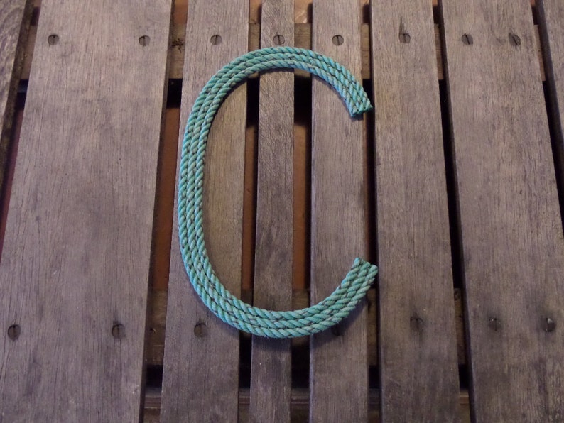 Rope Letters 12 Inch Nautical Nursery Decor Spell Your Childs - Etsy