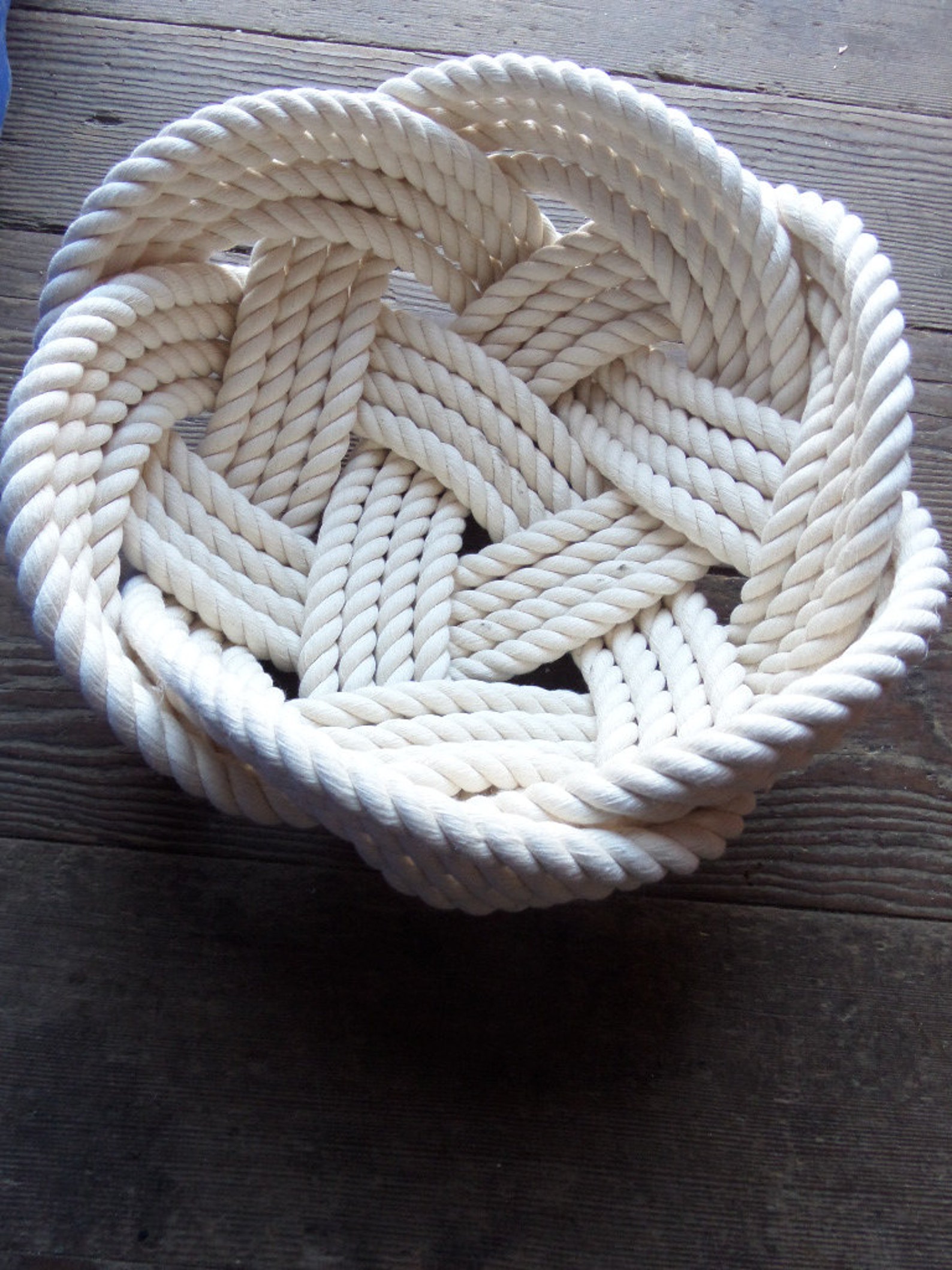 Nautical Decor Cotton Rope Bowl Basket 10 X 5 - Etsy