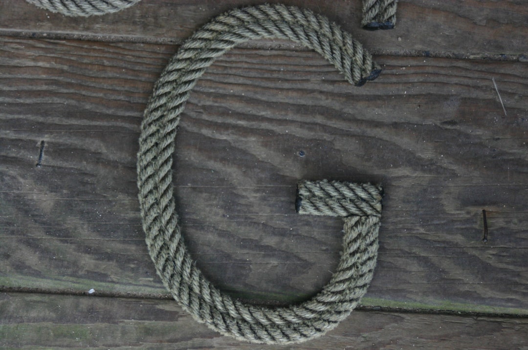 10 INCH Rope Letters or Rope Numbers PERSONALIZE Names for - Etsy