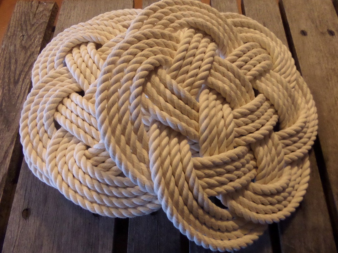 Sale Rope Table Placemat Centerpiece off White Cotton Knotted - Etsy