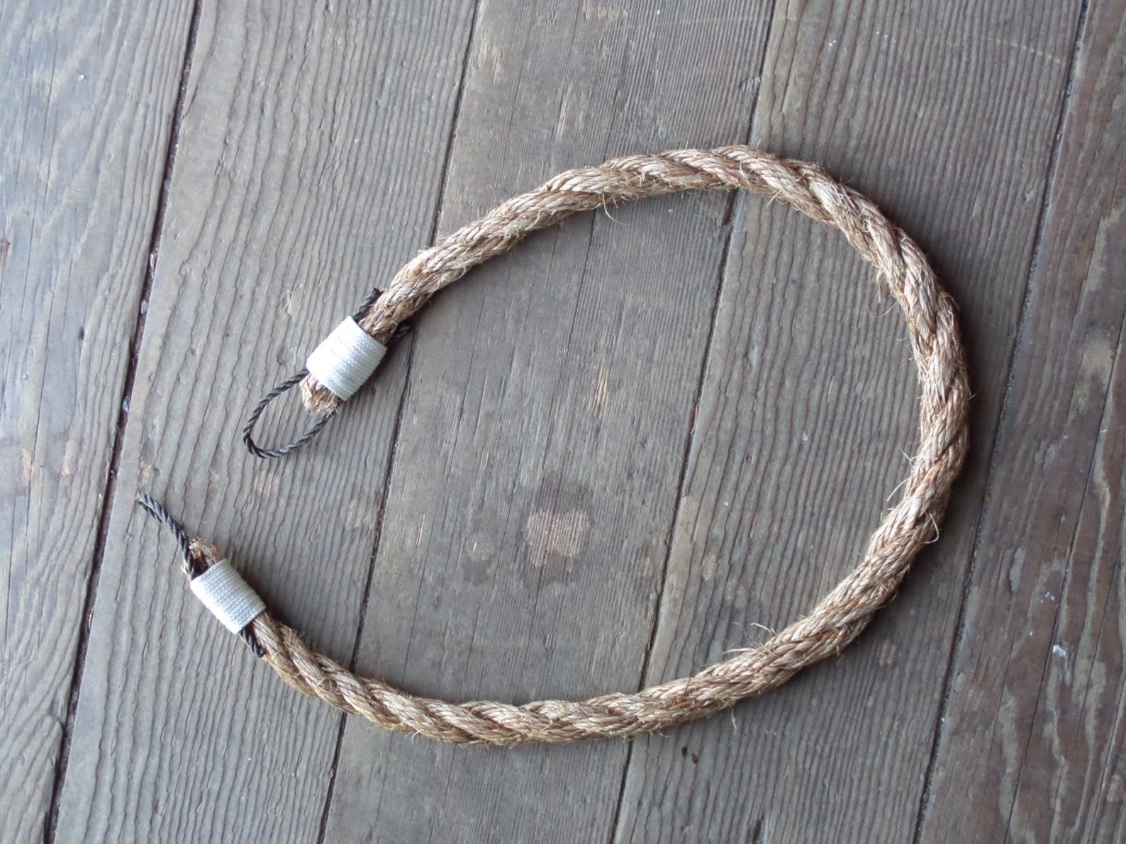 2 Rope Curtain Tie Backs Nautical Decor Natural Rope Rustic - Etsy