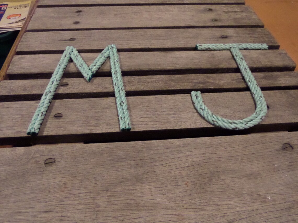 8 Rope Letters Personalize MADE TO ORDER Alphabet - Etsy