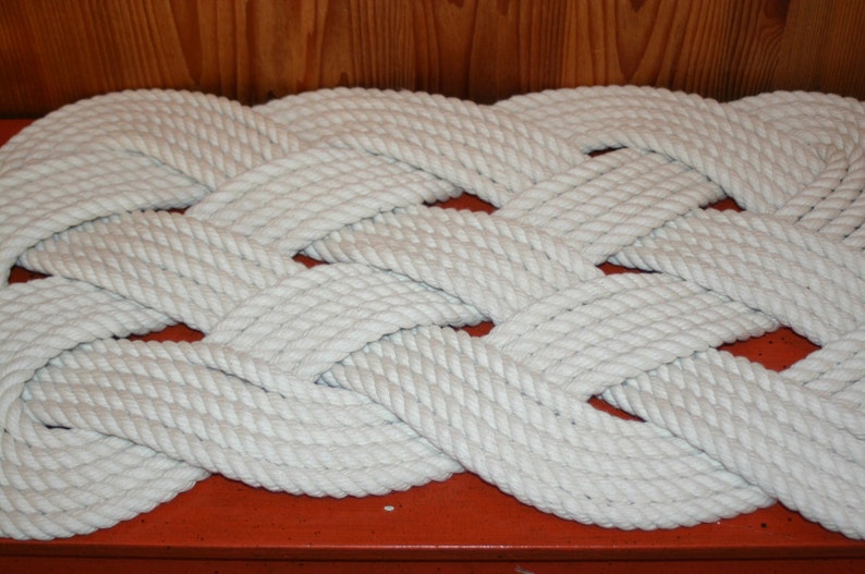 Soft Bath Mat Cotton Rope Rug off White Nautical Natural - Etsy