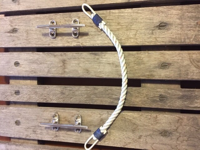 Rope Toilet Paper Holder With Cleats Nautical Decor | Etsy